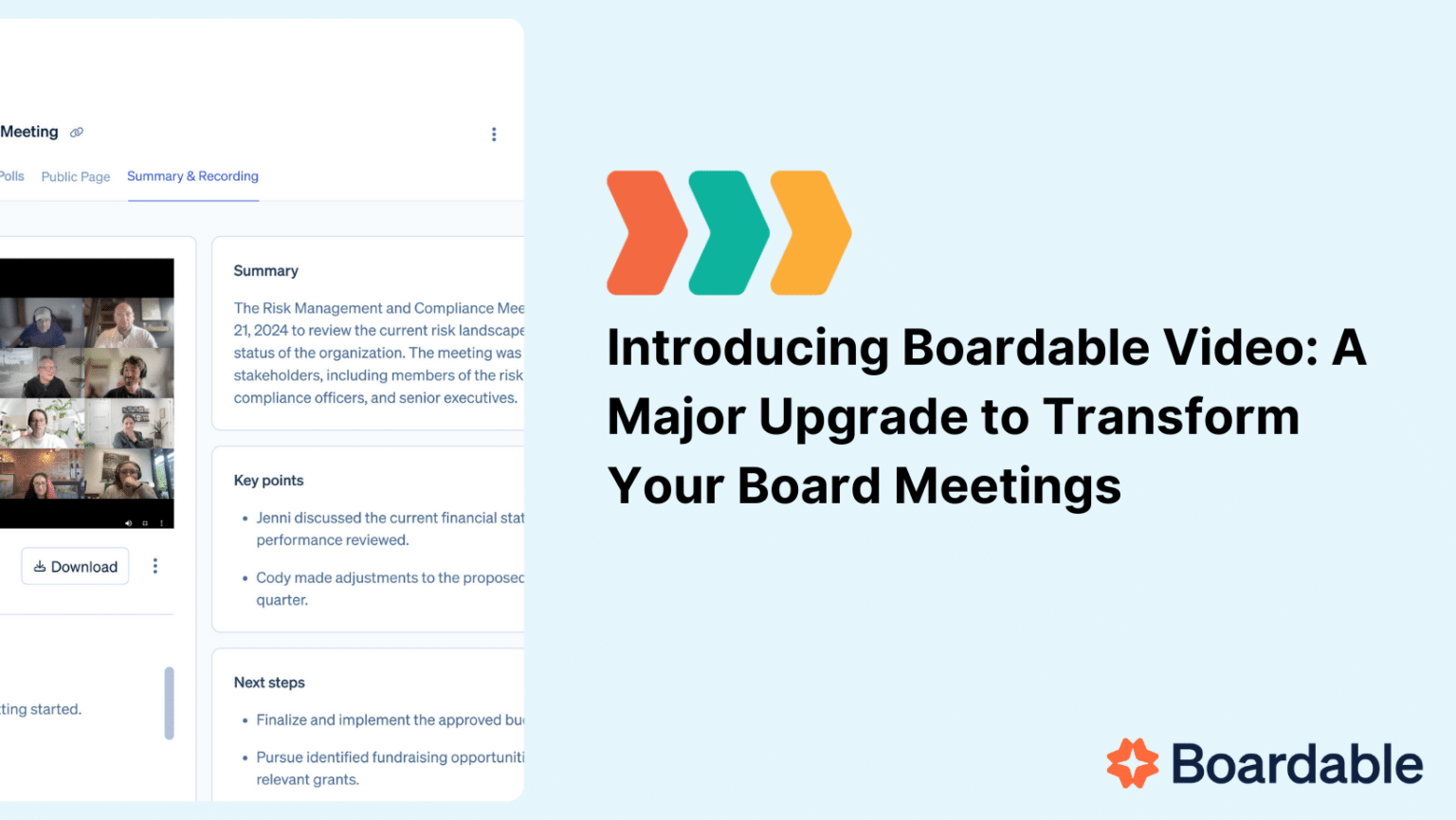 Introducing Boardable Video: Transform Your Board Meetings